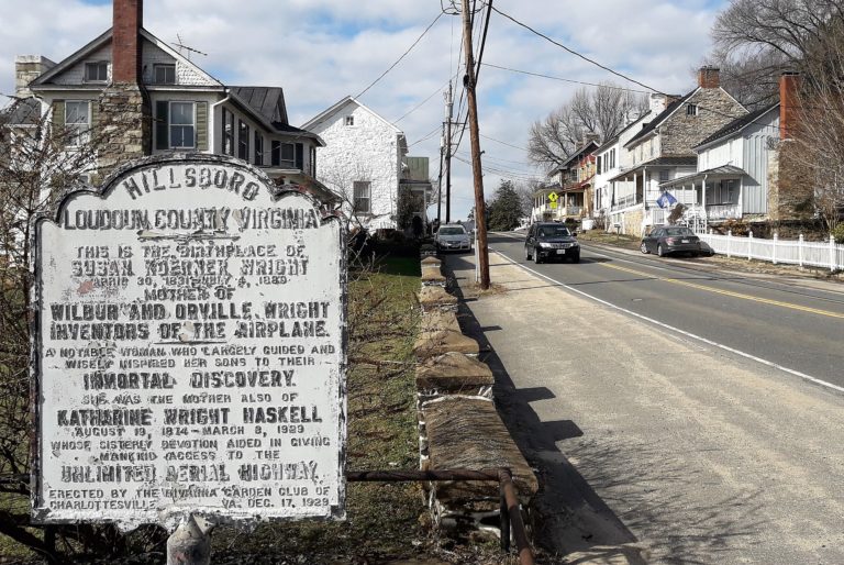 Susan_Koerner_Wright_plaque_in_Hillsboro,_VA,_Jan_2019